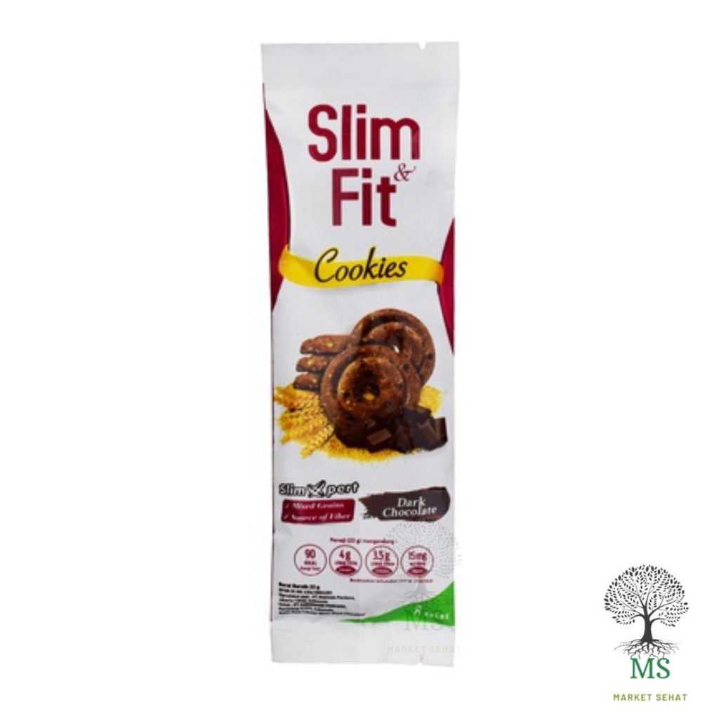 Jual Slim and Fit Cookies Dark Chocolate 22gr | Slimfit Slim & fit ...