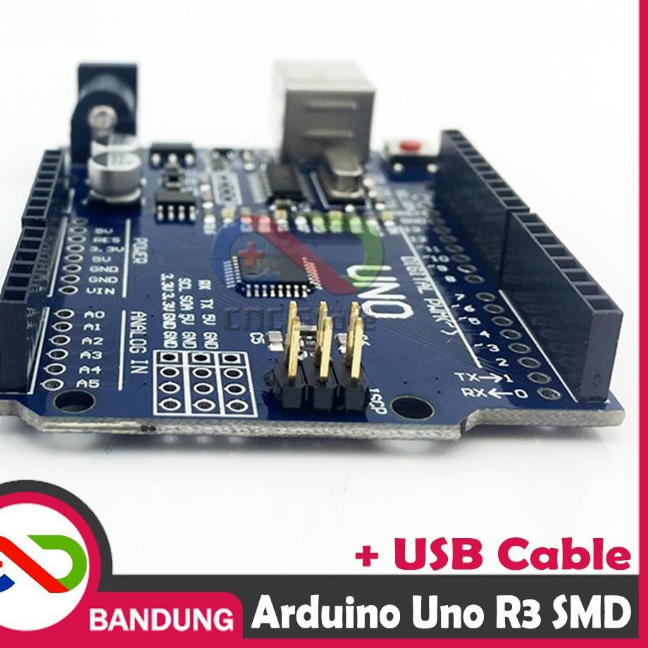 Jual 9DP ARDUINO UNO R3 SMD CH340 ATMEGA328P PLUS USB & PIN HEADER TGB ...