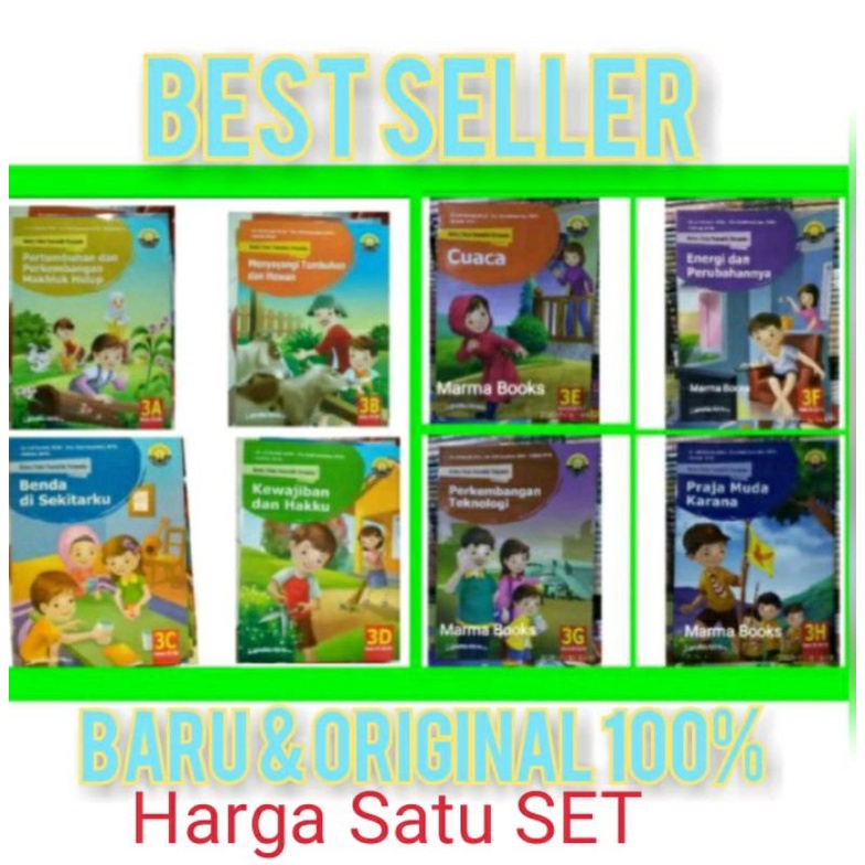 Jual PAKET Buku Tematik Terpadu Kelas 3 Tema 3A 3B 3C 3D 3E 3F 3G 3H ...