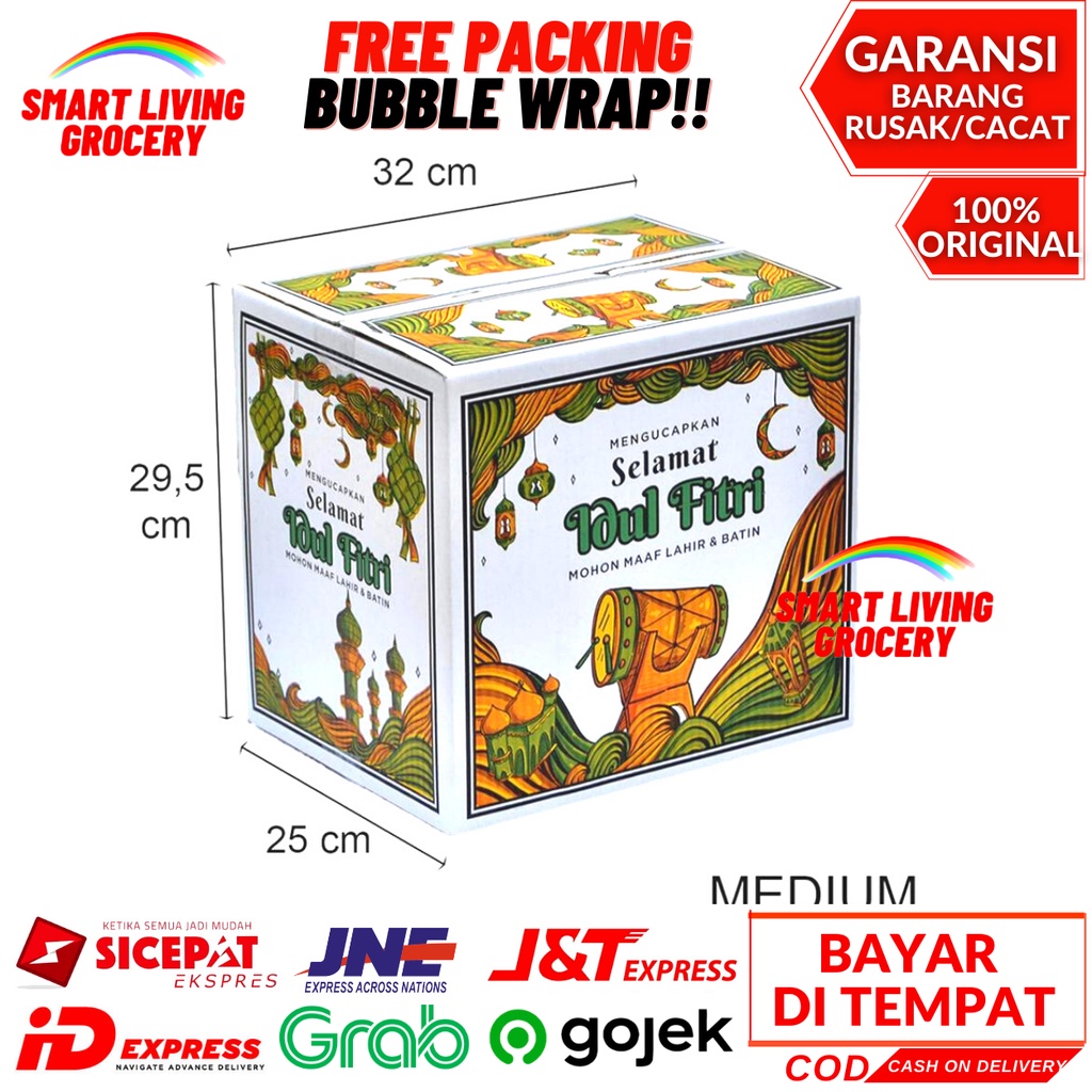 Jual KARDUS PACKAGING KEMASAN PARCEL LEBARAN IDUL FITRI PACKAGING ...