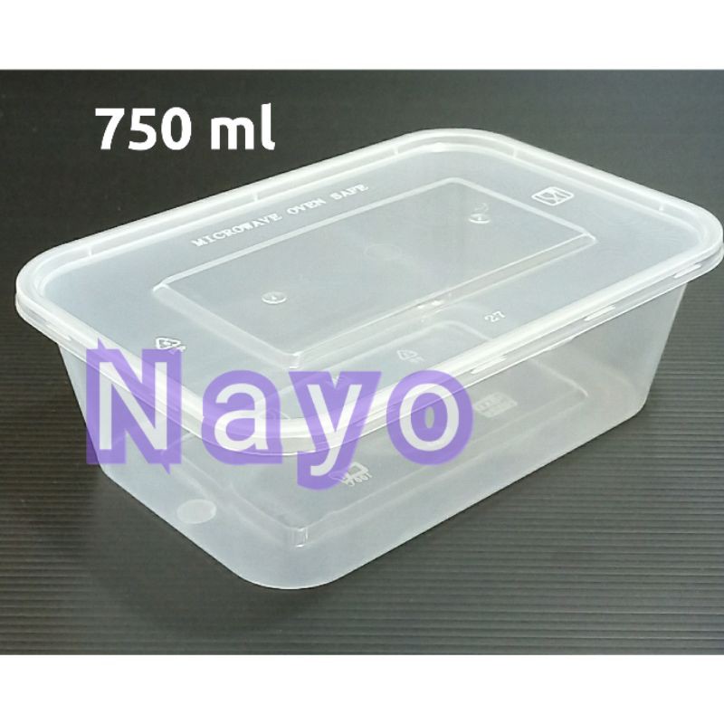 Jual Kotak Makan Plastik Thinwall 750ml 25pcs Shopee Indonesia