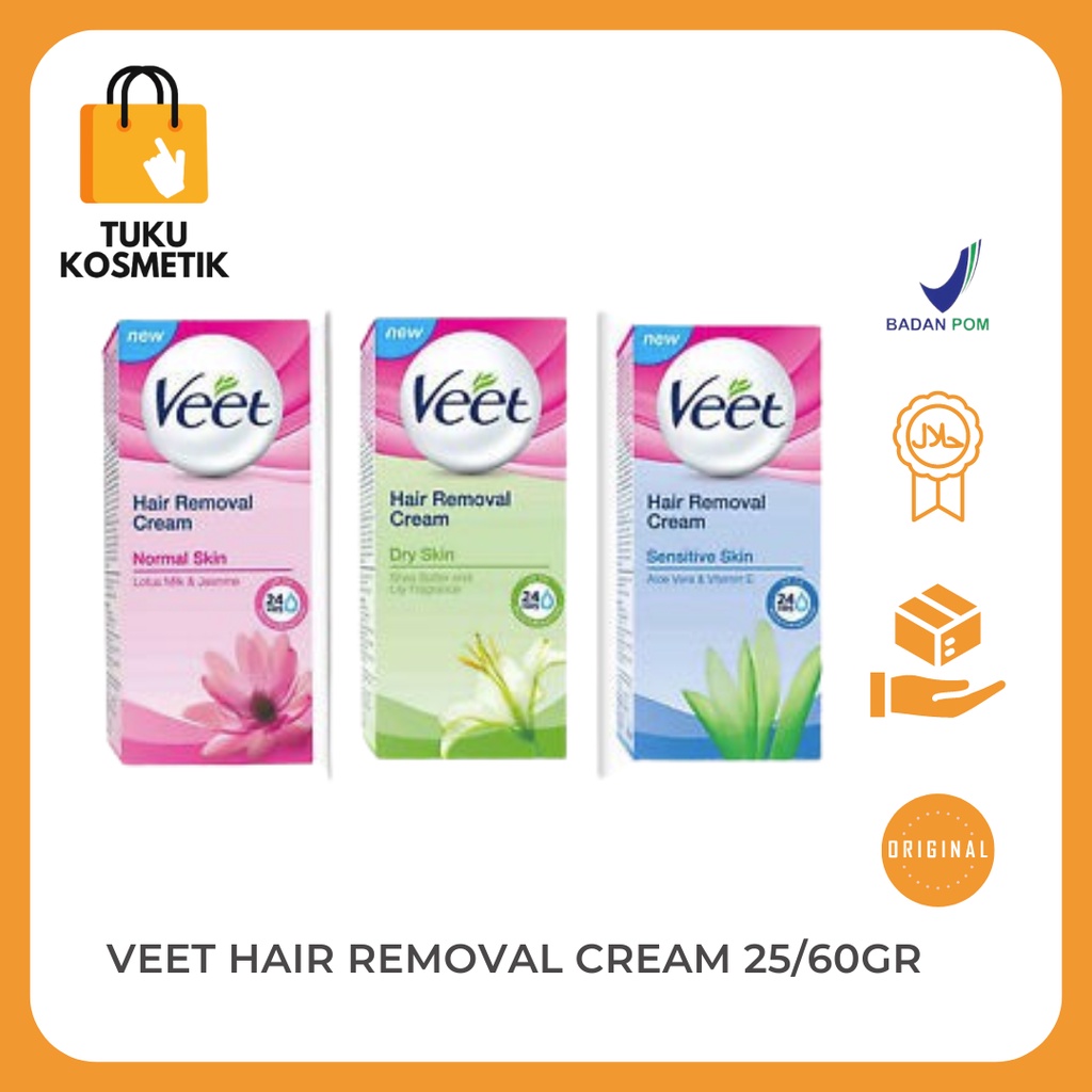 Jual Veet Hair Removal Cream 25/60gr(kemasan baru) | Shopee Indonesia