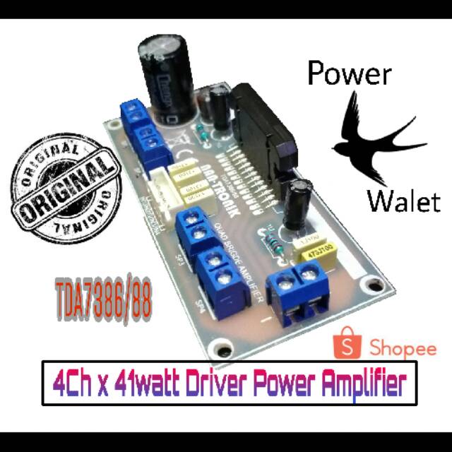Jual kit Driver Power Amplifier 4 x 41watt - Power Walet | Shopee Indonesia