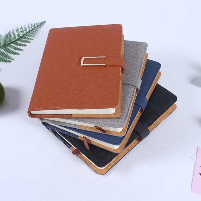 Jual Notebook / Buku Agenda Catatan Kerja Binder Map Cover Kulit Kertas ...