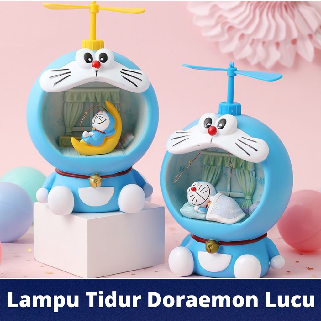 Jual lampu tidur lucu aesthetic doraemon lucu miniatur dekorasi kamar ...