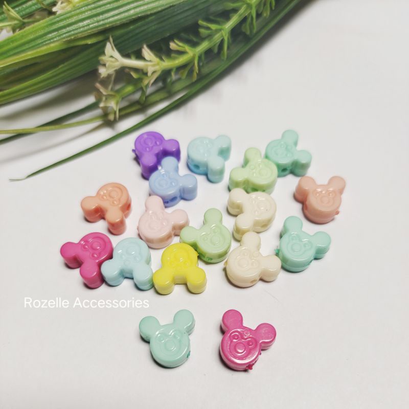 Jual 10gr MOTE SUSU MICKEY MOUSE PASTEL (BAHAN MERONCE DAN KERAJINAN ...