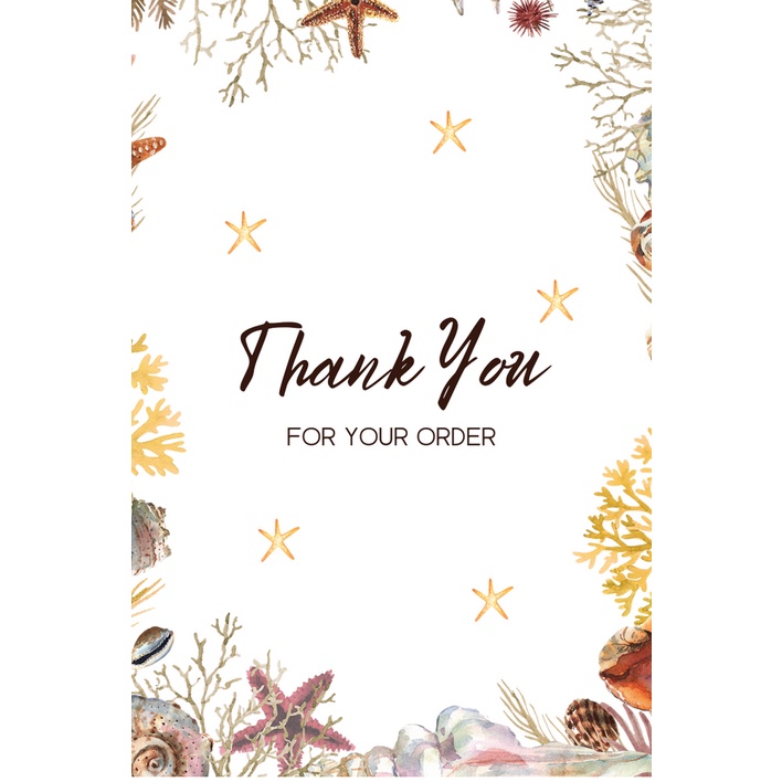 Jual kartu ucapan bisa custom / thankyou card / THANK YOU CARD 6x9 CM ...