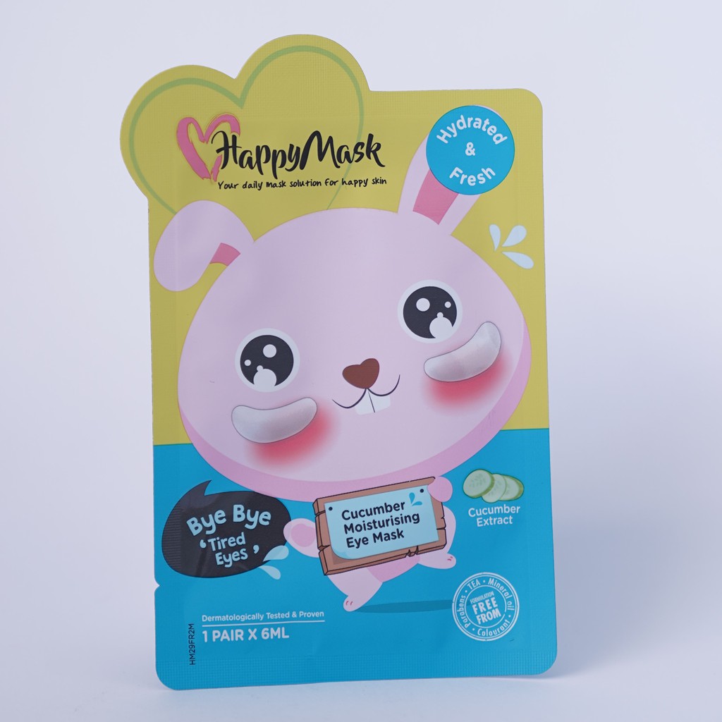 Jual Happy Mask Cucumber Moisturising Eye Mask | Shopee Indonesia