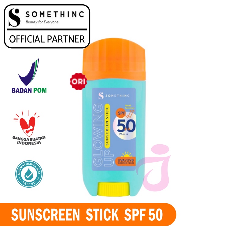 Jual SOMETHINC GLOWING UP SUNSCREEN STICK SPF 50+ PA ++++ Menangkal radiasi UVA UVB Praktis ...