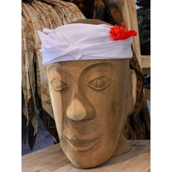 Jual UDENG PUTIH NAYAH || UDENG BALI JANGGAR ENDEP || IKAT KEPALA BALI ...