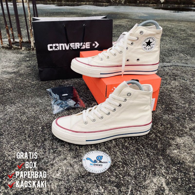Jual Converse 70s Tinggi High Cream Sepatu Kets Pria Dan wanita ...