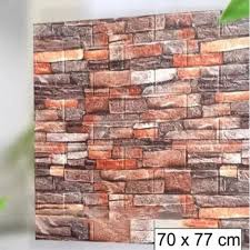 Jual Wallpaper 3D Sticker Dinding Motif Corak Batu Alam / Wallpaper 3D ...