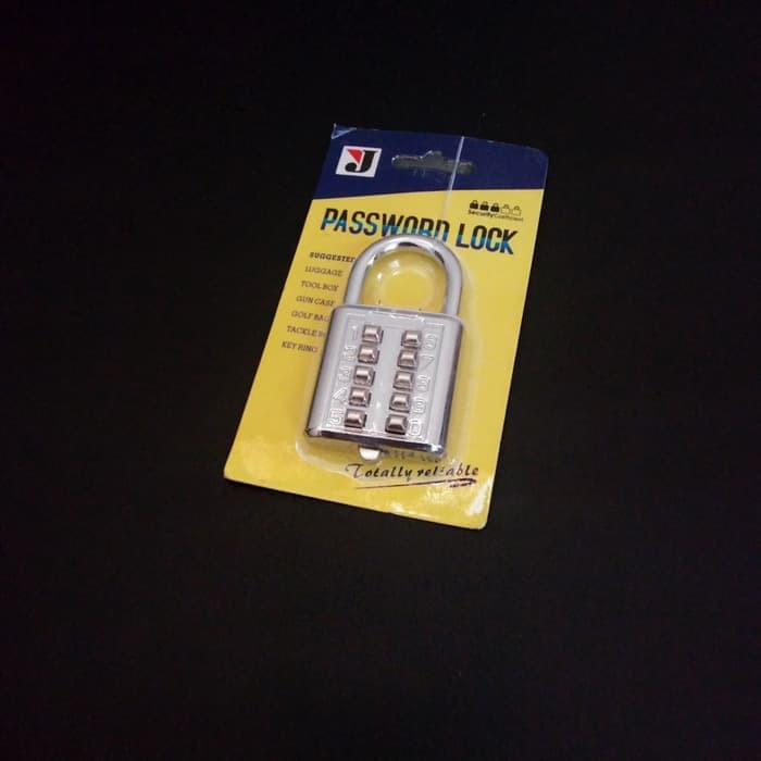 Jual GEMBOK PASSWORD LOCK PIN 10 ANGKA DIGITS Alat Tukang Murah ...