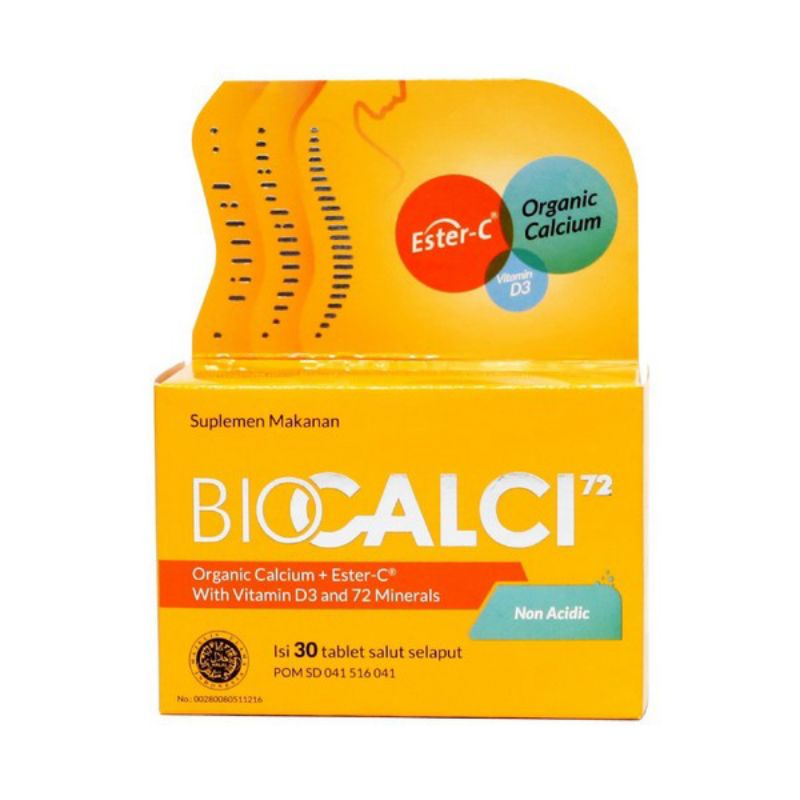 Jual biocalci 72 30 tablet multivitamin kalsium bio calci 72 30 tabs ...