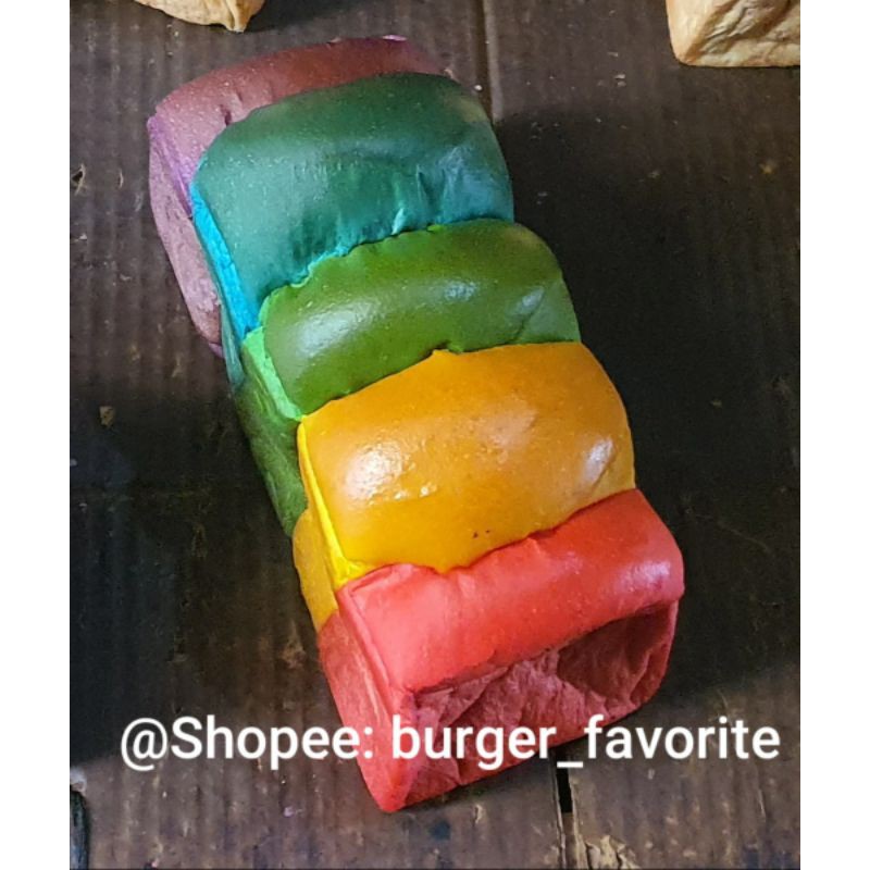 Jual Roti tawar / roti tawar pelangi / roti tawar warna | Shopee Indonesia