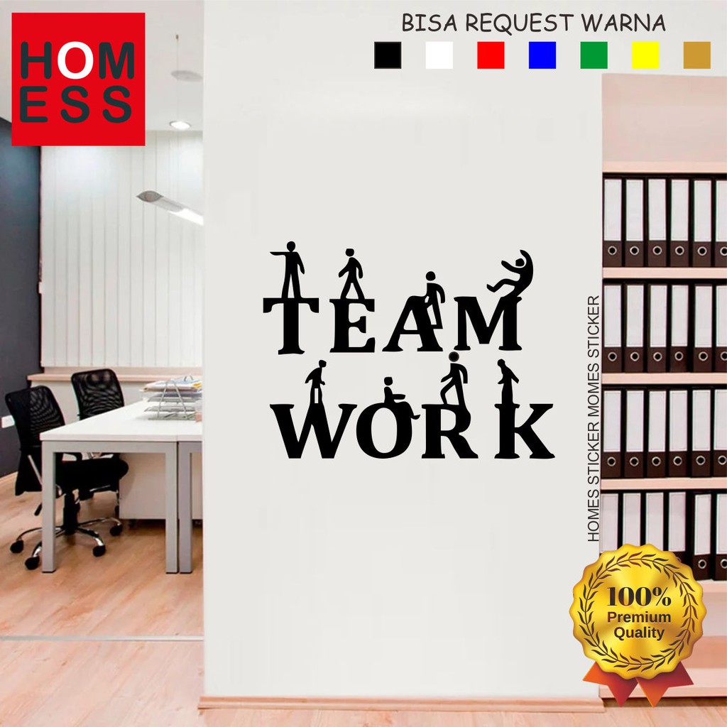 Jual Stiker Dinding Quote Quotes Motivasi Teamwork Ruang Kerja Office ...