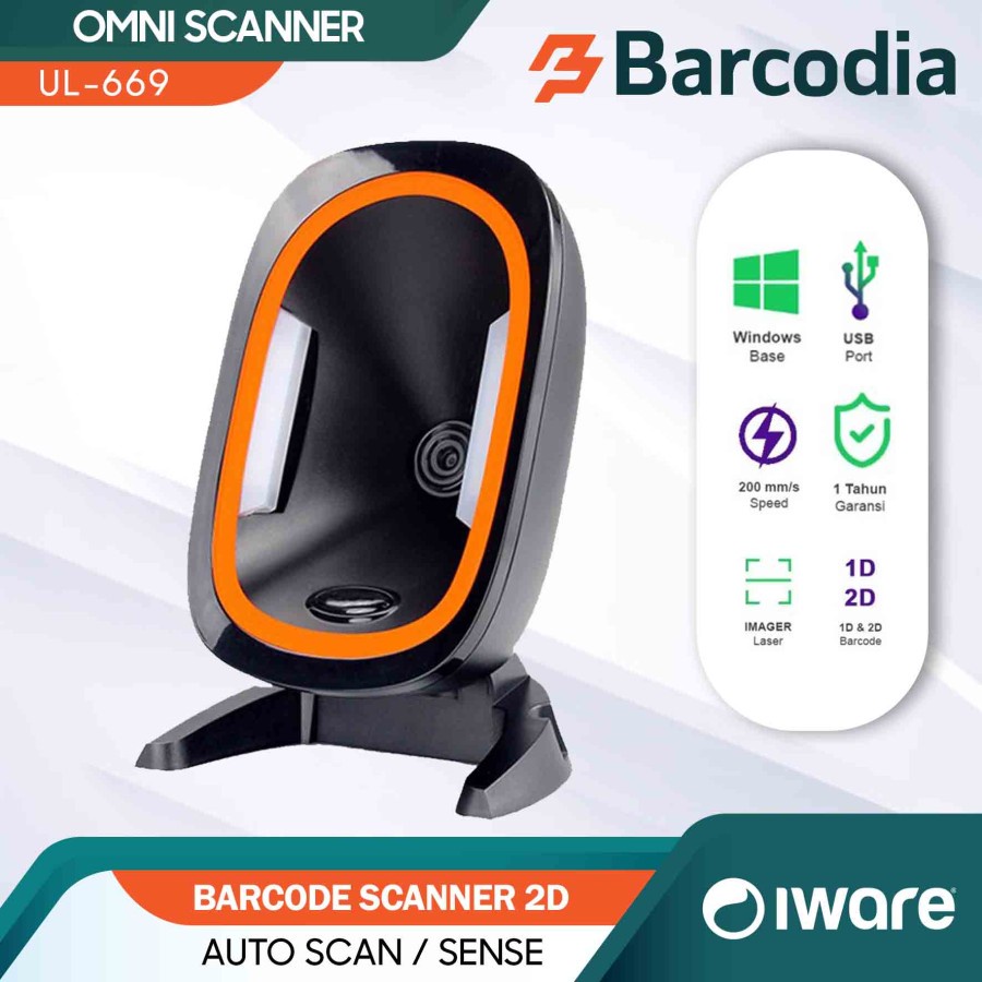 Jual BARCODIA 2D Efaktur Omni Iware 669W Barcode Scanner (Qr Code ...