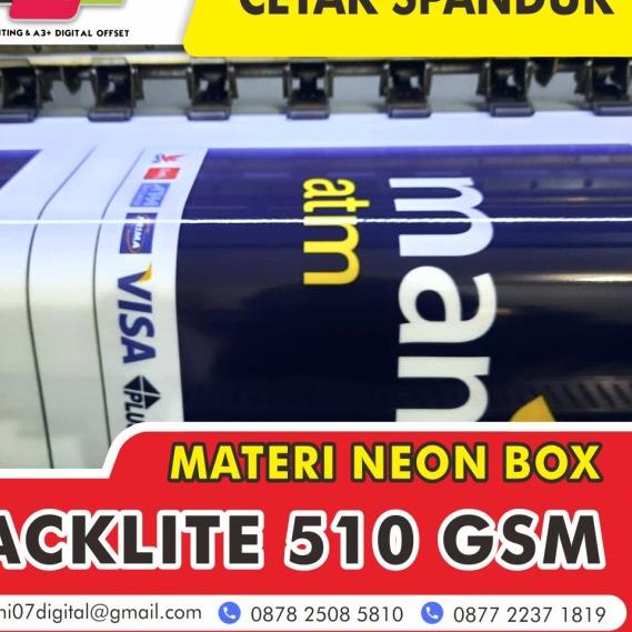 Jual BACKLITE 510 gram OUTDOOR, BAHAN NEON BOX - 1 Sisi | Shopee Indonesia
