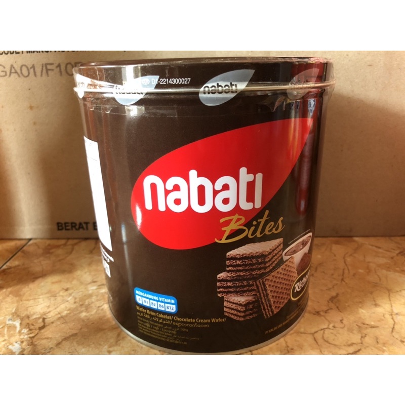 Jual Nabati Bites Richoco 300gr coklat kaleng | Nabati kaleng | Nabati ...
