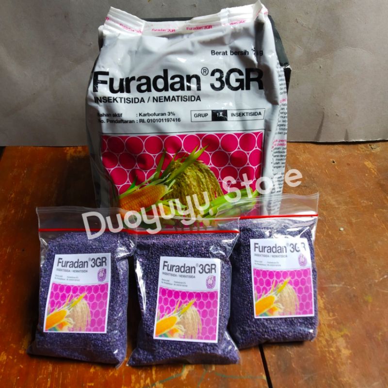 Jual FURADAN 3GR INSEKTISIDA / NEMATISIDA FMC REPACK 100GR | Shopee Indonesia