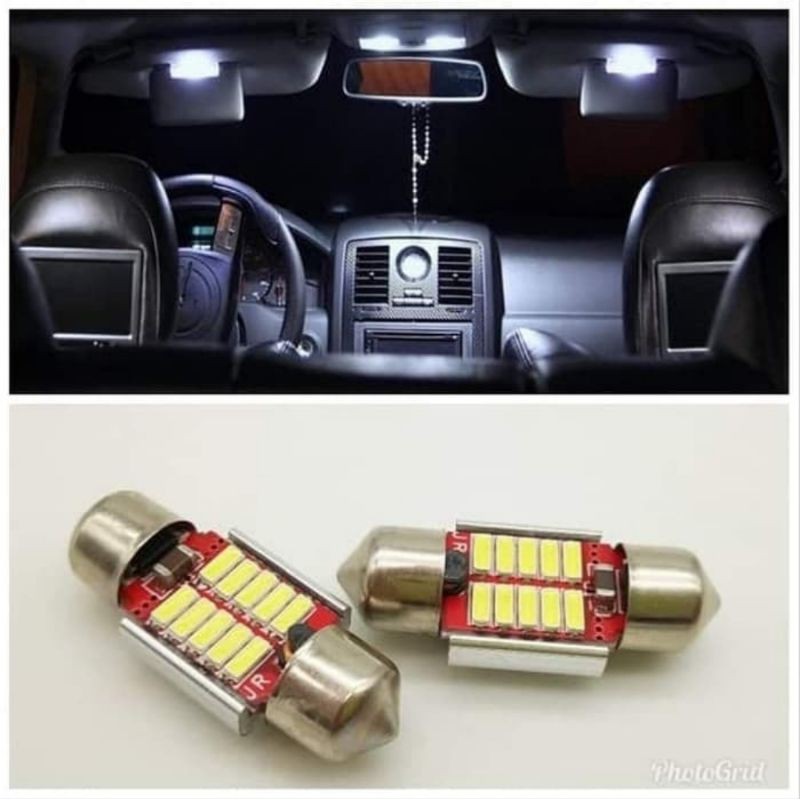 Jual Lampu Plafon LED 10 titik 31mm kabin Mobil Festoon C5W #137 super ...