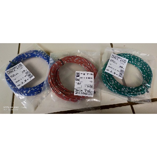 Jual Kabel Otomotif Body Bodi Bintik OD 2.0mm x 20 Meter Untuk ...