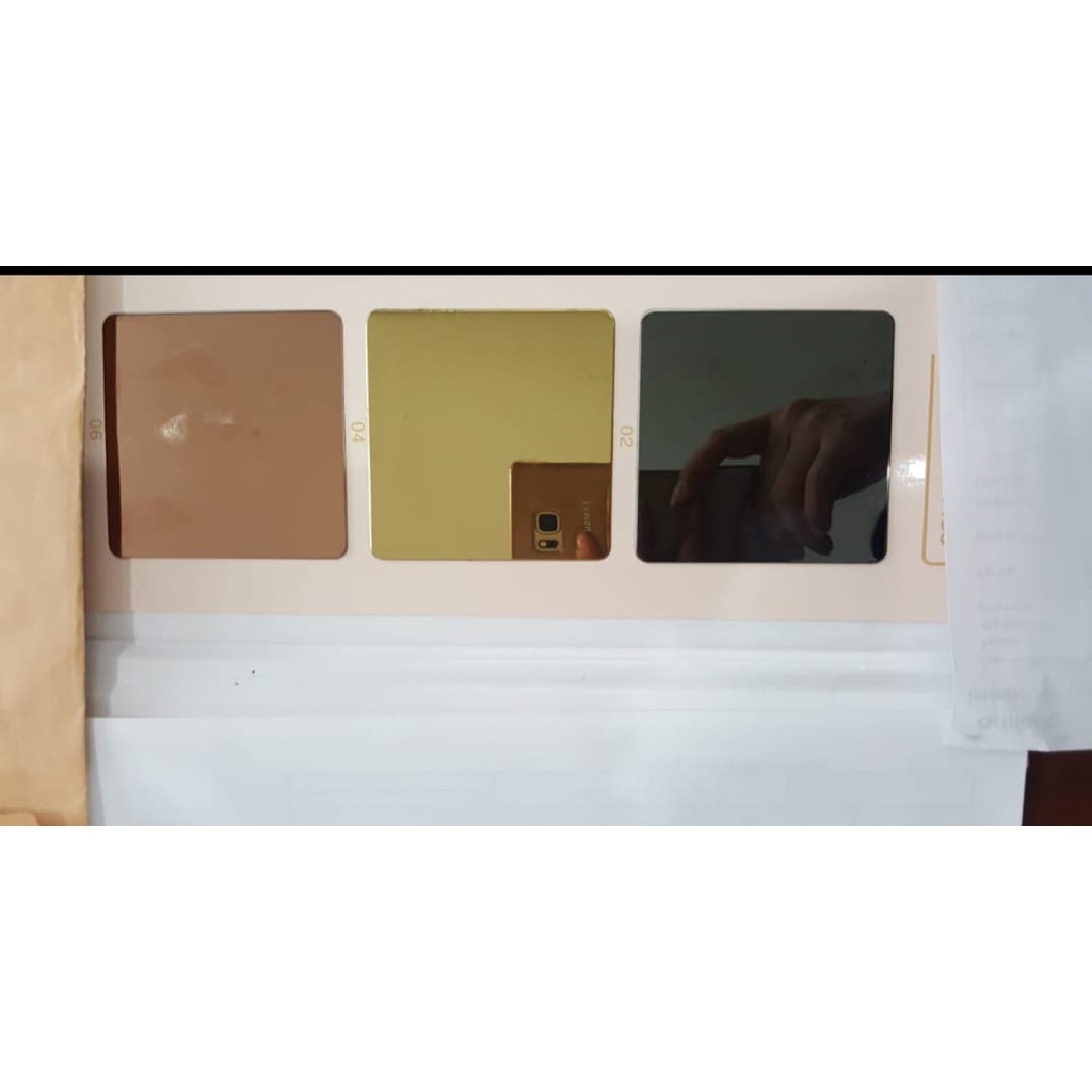 Jual PLAT SS (STAINLESS STEEL) 201 GOLD / ROSE GOLD / BLACK TEBAL 1MMx4 ...