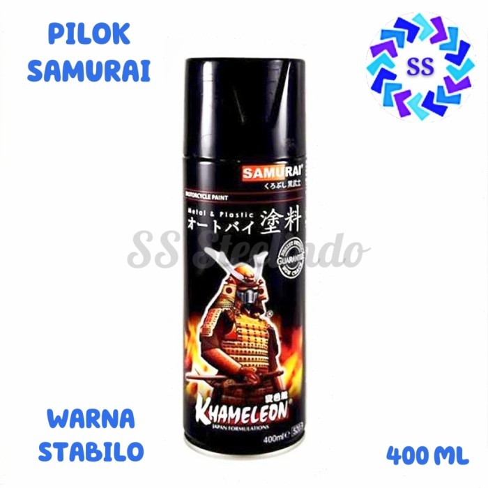 Jual CAT SEMPROT-PILOK AEROSOL SAMURAI PAINT KALENG 400 ML (FLUORESCENT-STABILO) | Shopee Indonesia