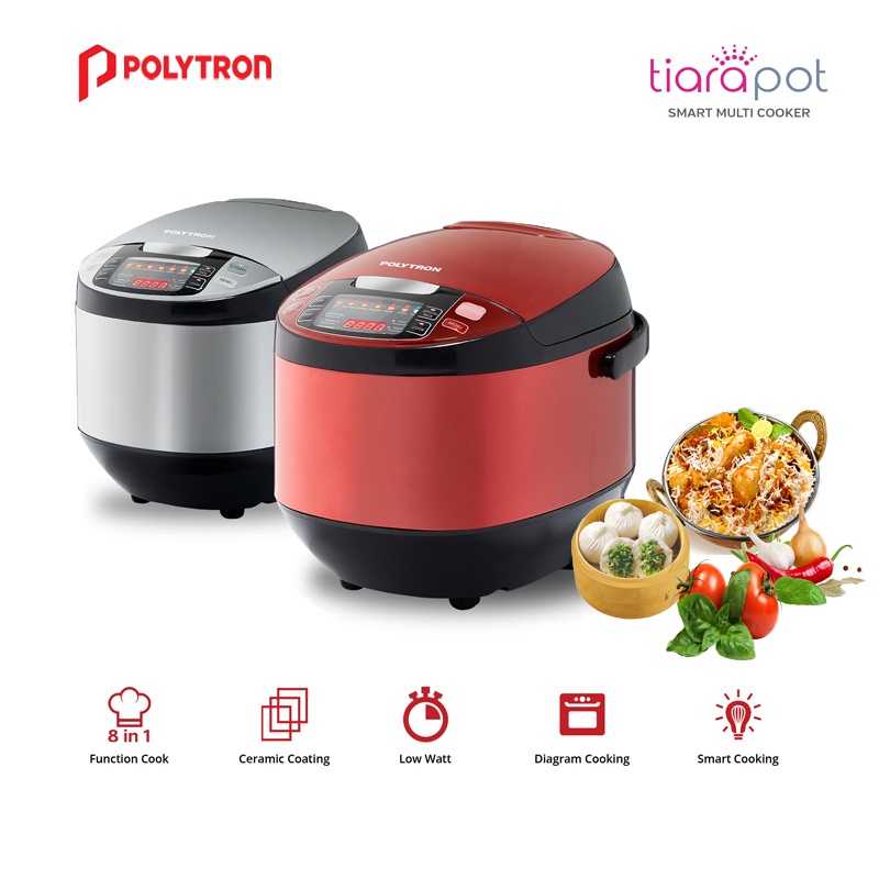 Jual Rice Cooker Polytron 2 L Tiarapot PRC-1901 | Magic Com Polytron 8 ...
