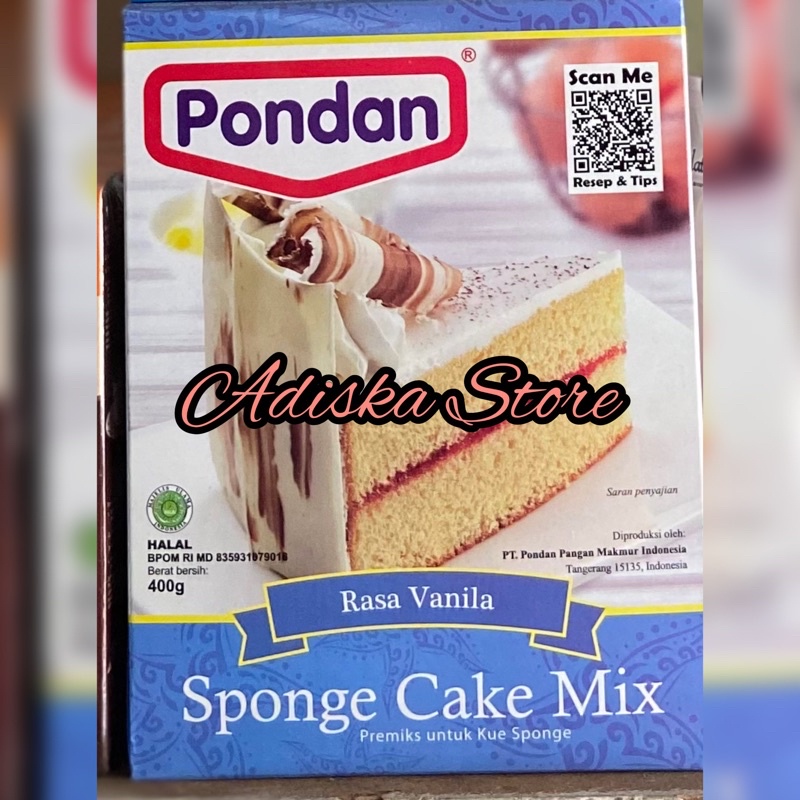 Jual Pondan Sponge Cake Mix 400 gr | Shopee Indonesia