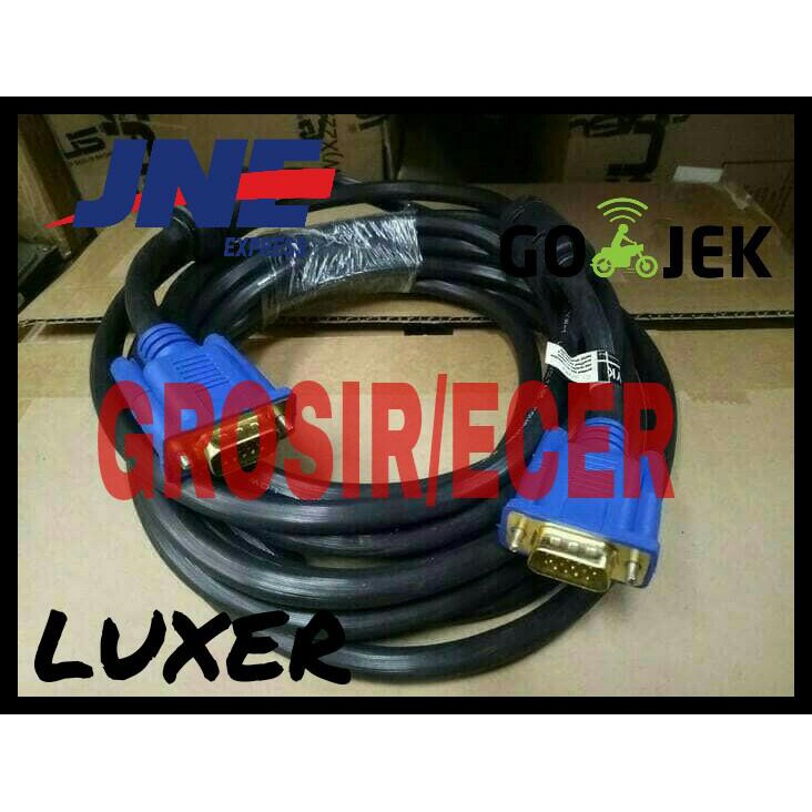 Jual Kabel Vga 25Meter Laptop Ke Proyektor Panjang 25M 25 Meter Cable Male | Shopee Indonesia