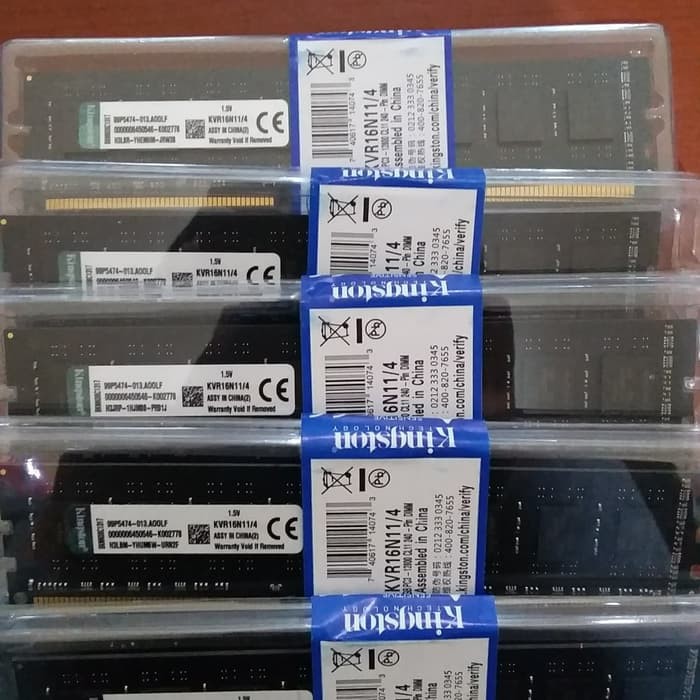 Jual Memory RAM Kingston DDR3 4GB & 8GB PC12800 1600MHz Desktop Komputer PC Support PC10600 Baru ...