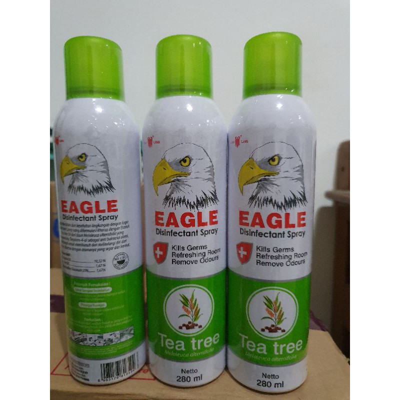 Jual Eagle Disinfectant Spray tea three 280 ml | Shopee Indonesia