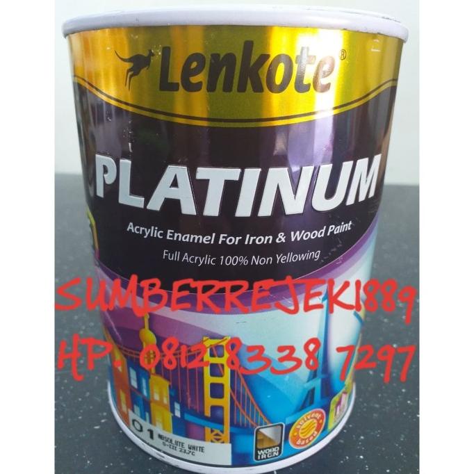 Jual LENKOTE PLATINUM Cat kayu dan besi Absolute white tidak menguning ...