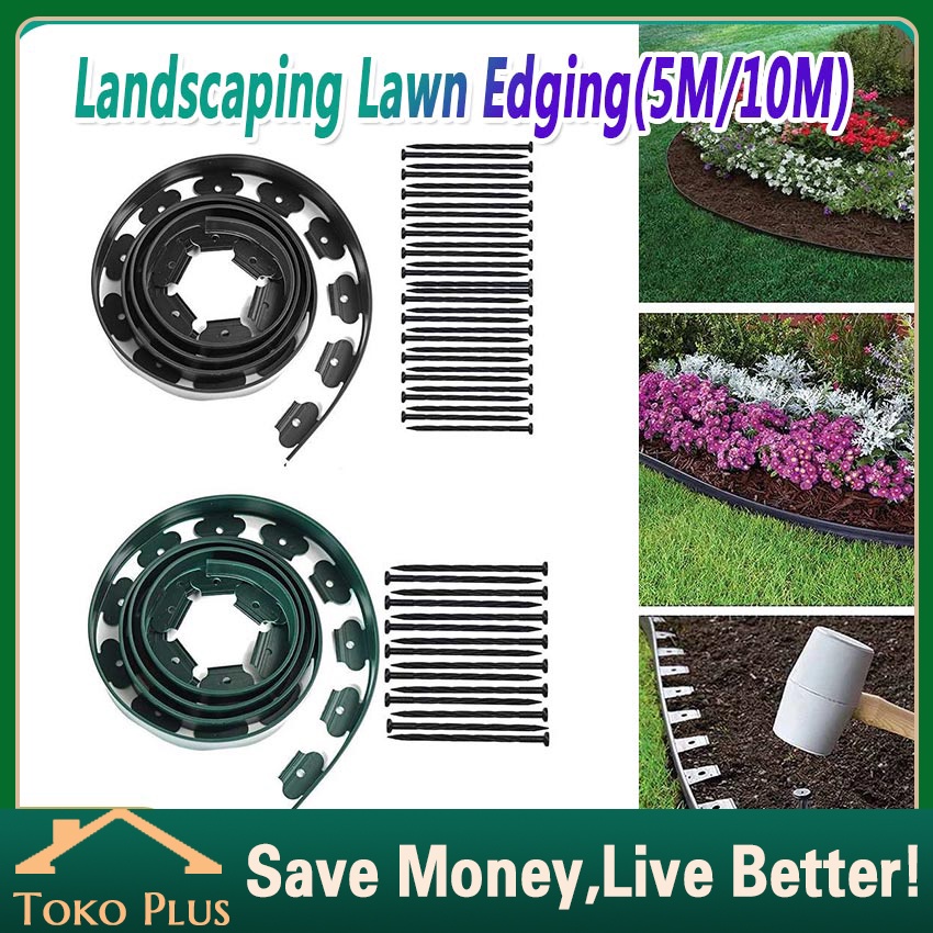 Jual 5/10 Meters Garden Border Lawn Grass Edge Edging Dekorasi Taman ...