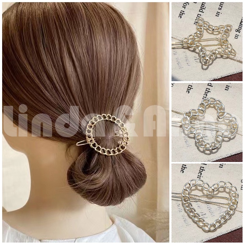 Jual Jepit Rambut Wanita Geometri Bahan Alloy Hairpin Fashion Jepit ...