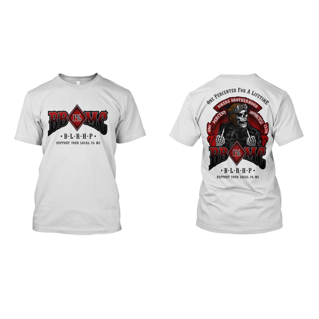 Jual tshirt kaos BIKERS BROTHERHOOD 1% MC MERCHANDISE THE 32nd OF ...