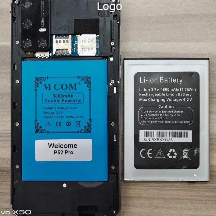 Jual Baterai mcom welcome p52 pro baterry battery double power | Shopee ...