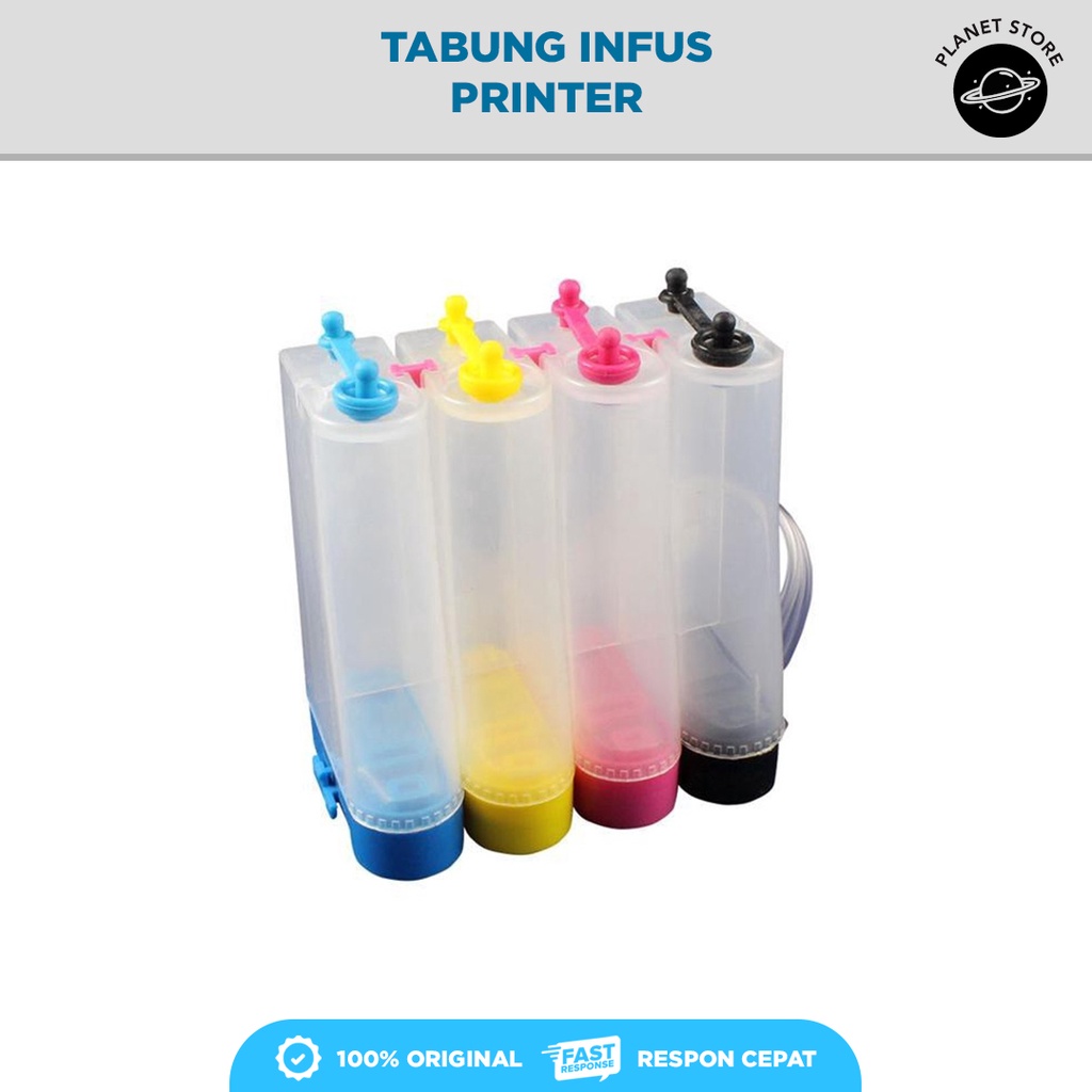 Jual TABUNG INFUS PRINTER 4 WARNA COLOR PACK 100ML TABUNG KARET PLUS ...