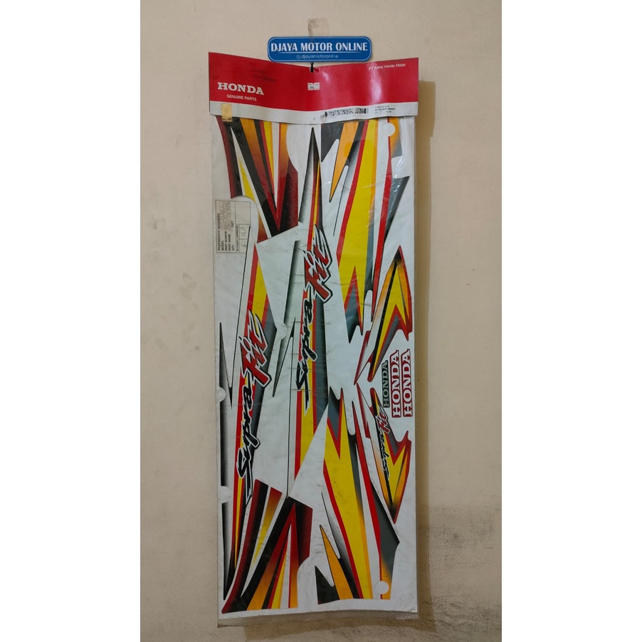 Jual Striping Set Honda Supra Fit Asli Ori Original AHM Honda - merah ...