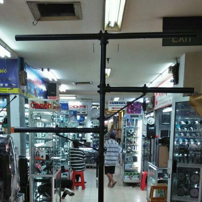 Jual Stand Lighting Parled / Tiang Lampu Parled Bahan Besi | Shopee ...