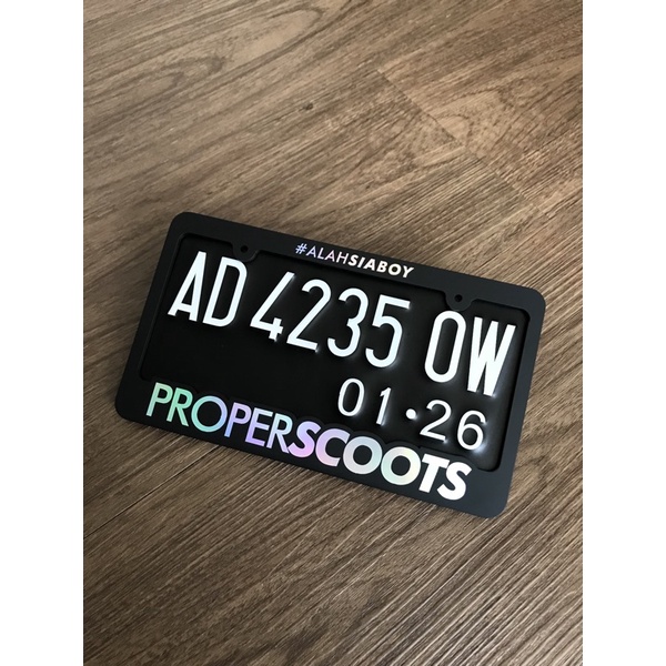 Jual License plate frame + custom plat nomor / frame plat nomor motor ...