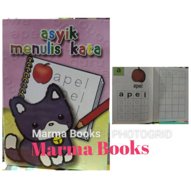 Jual Buku Tulis / Buku Anak TK PAUD / Asyik Menulis Kata - Mandira ...