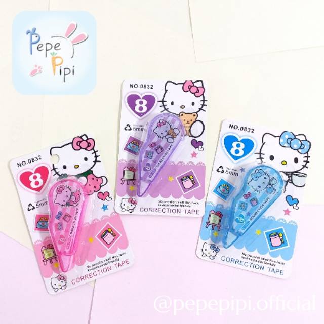 Jual Type-x Hello Kitty Correction Tape Tip x Tipex Kertas Tip-Ex ...