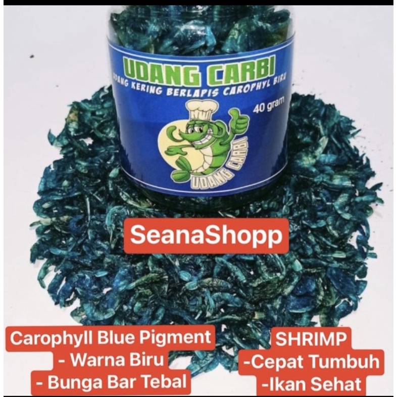 Jual Udang Kering Carophyll Blue Astaxanthin 40 gram Pakan Ikan ...