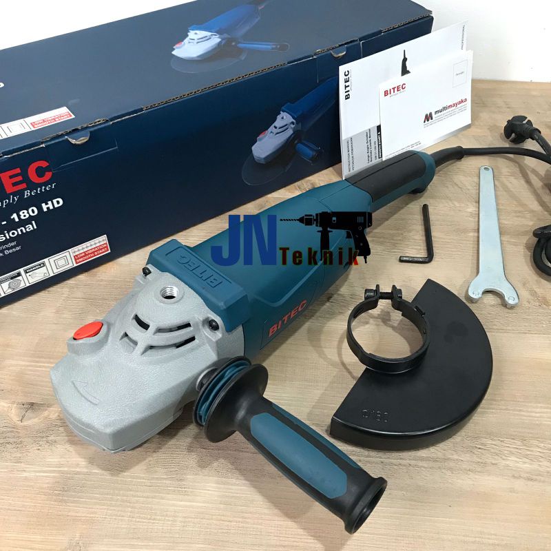 Jual MESIN GERINDA TANGAN 7 INCH BITEC GM 21-180 ANGLE GRINDER 7 INCH ...