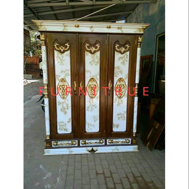 Jual Almari pakaian pintu 3 marmer | Shopee Indonesia