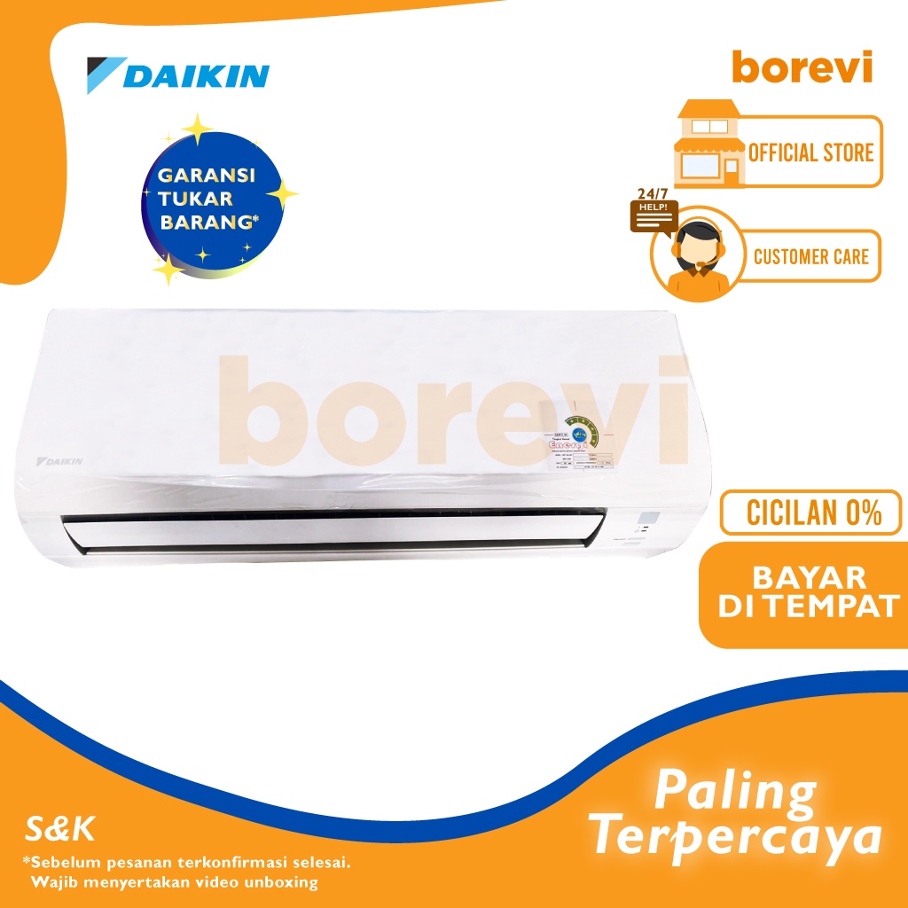Jual AC DAIKIN FTC 20 NV14 AC 3/4 PK DAIKIN R32 STANDARD | Shopee Indonesia