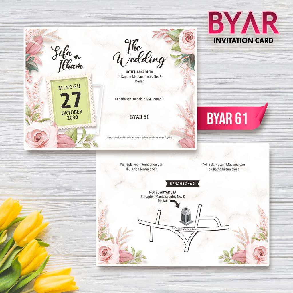 Jual BYAR 61 | Blangko Undangan | Undangan Murah | Shopee Indonesia