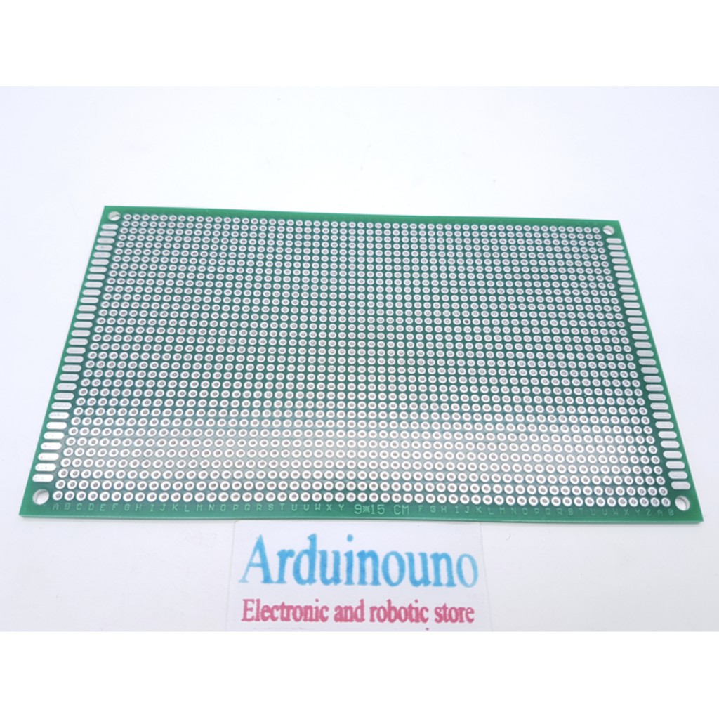 Jual PCB Dot Matrix Double Layer Through Hole 9x15 cm FR4 protoboard ...